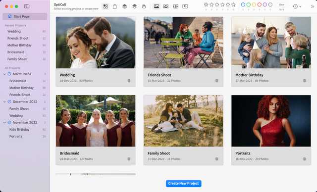 OptiCull - The fastest photo culling software | DopeAI